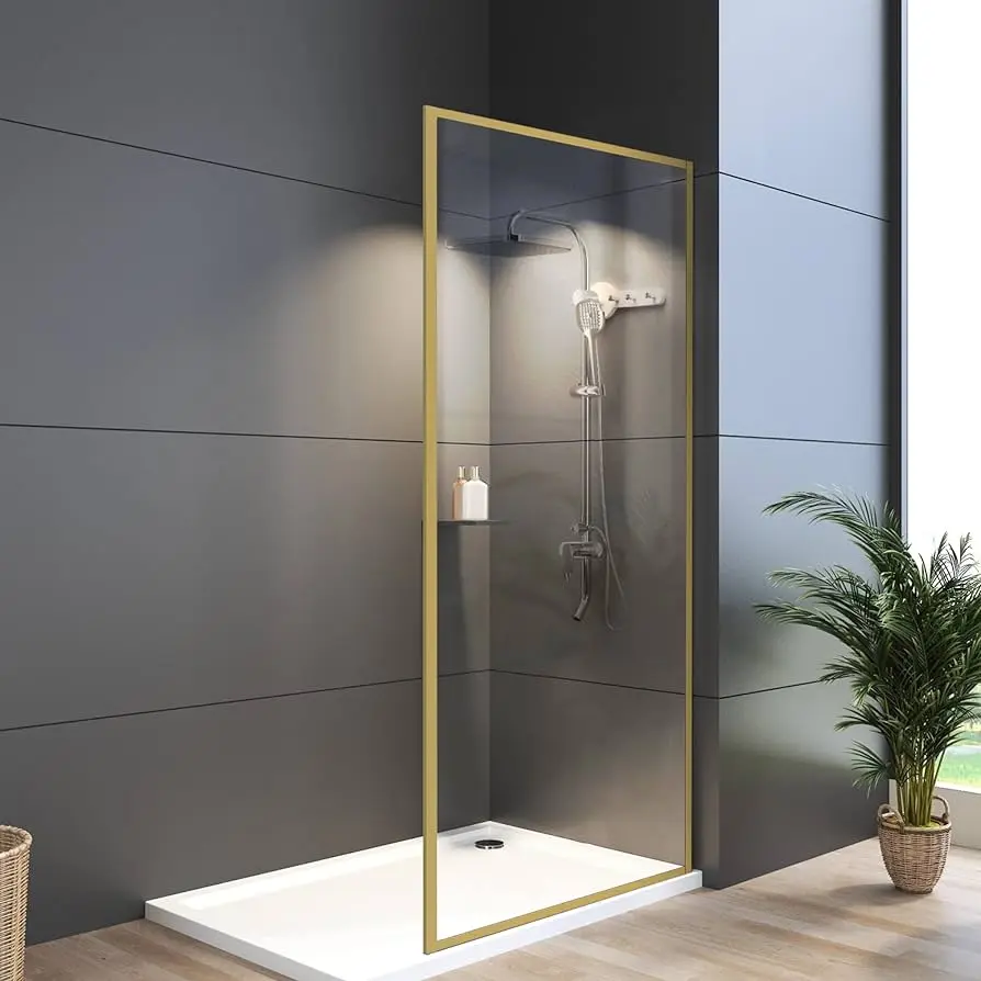 Ducha Con Pared Y Vidrio: Elegancia Y Luminosidad En Tu Baño ...