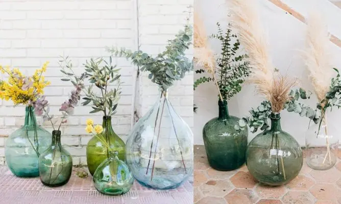 Decoración De Damajuana De Vidrio: Ideas Y Consejos | Cristalizando